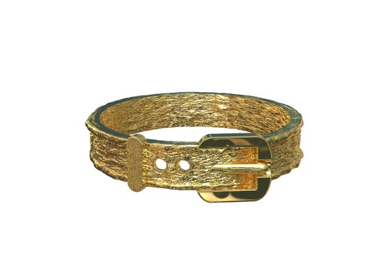 Mens Real Solid 10K 14K Gold Belt Buckle Ring Wide 4-6mm - Etsy