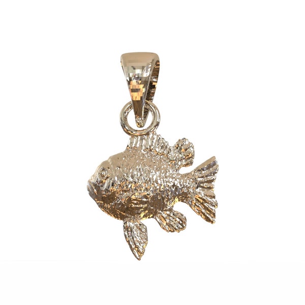 Solid Gold Fish Pendants - Etsy