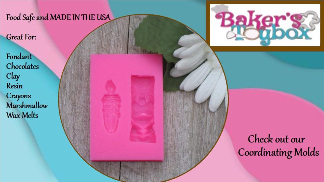 Totem Pole and Tiki Torch Silicone Mold, Food Safe Mold, Craft Mold ...