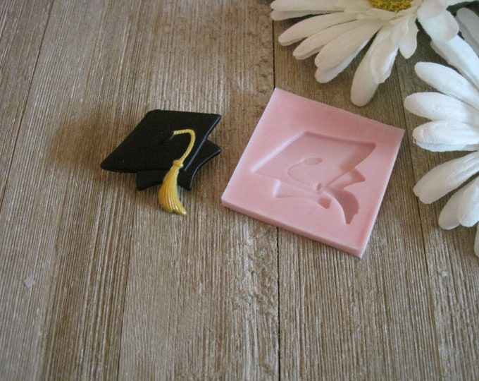 Graduation Mold Graduation Cap Mold Silicone Mold Food Safe Mold ...