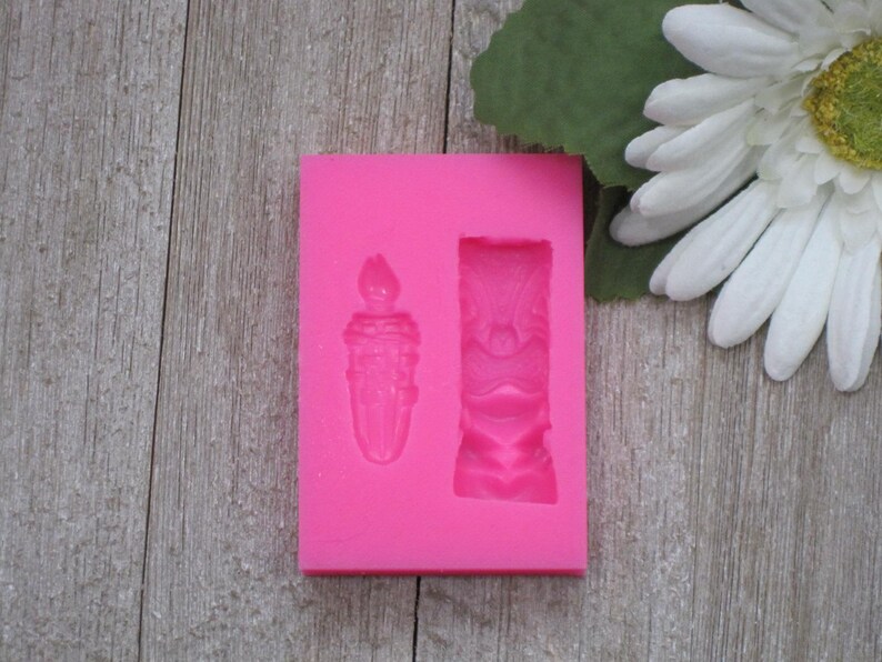 Totem Pole and Tiki Torch Silicone Mold, Food Safe Mold, Craft Mold ...