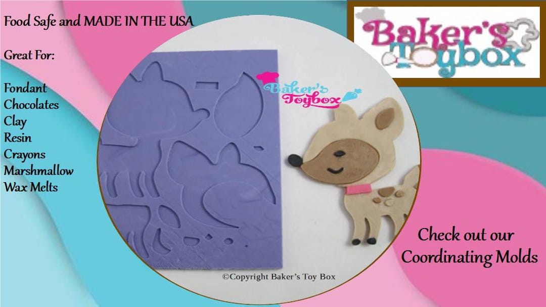 Deer Layering Mold - Woodland Animal Layering Mold - Layering Mold ...