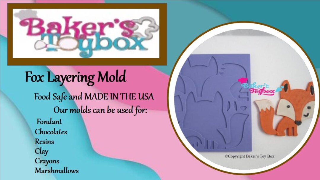 Fox Layering Mold - Woodland Animal Layering Mold - Layering Mold ...