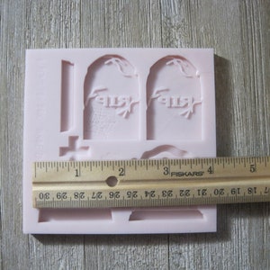 Tombstone Silicone Mold - Gravestone Mold - Halloween Mold - Graveyard ...