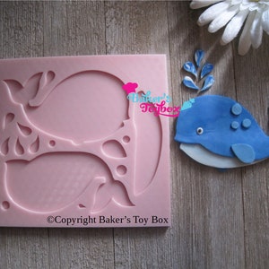 Whale Layering Mold - Under the Sea Mold - Whale Mold - Food Safe ...
