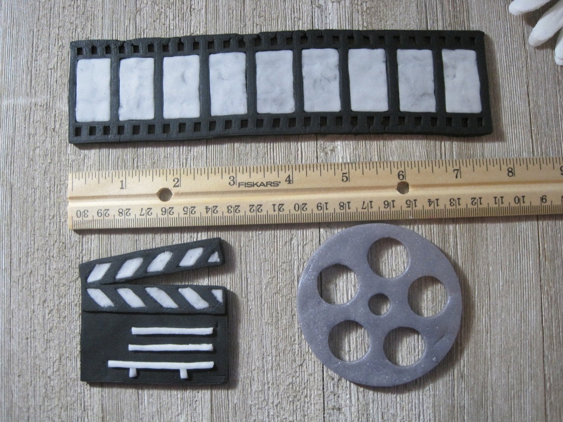 Movie Themed Silicone Mold - Movie Reel Silicone Mold - Film Silicone ...