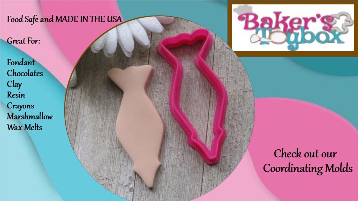 Pastry Bag Shaped Cookie Cutter - Piping Bag Cookie Cutter - Piping Bag ...