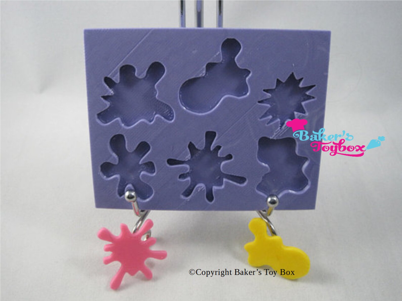 Easy Paint Splatter Mold - Paint Puddles Mold - Layering Mold - Food ...
