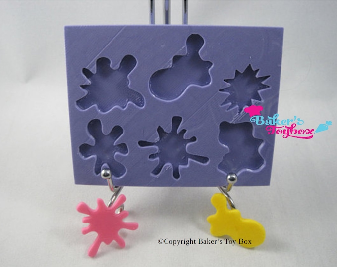 Easy Paint Splatter Mold Paint Puddles Mold Layering Mold Food Safe ...
