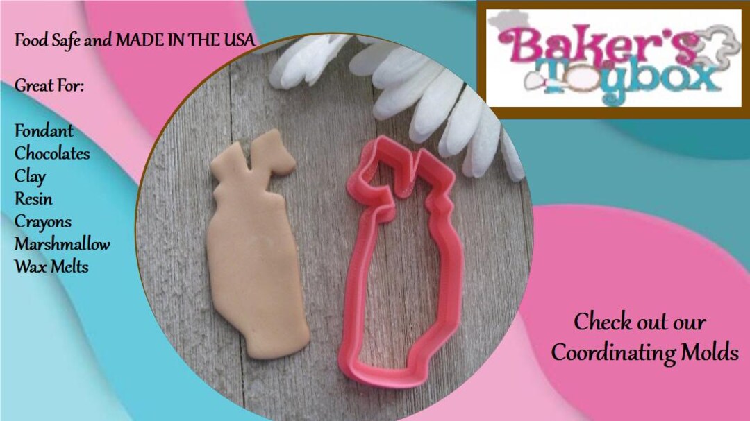 Golf Bag Cookie Cutter - Father's Day Cookie Cutter - 3D Printed Cookie ...