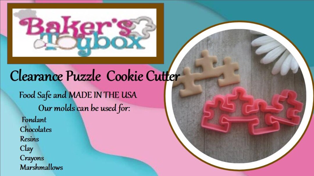 Puzzle Piece Cutter - Linked Puzzle Piece Cutter - Fondant Cutter ...