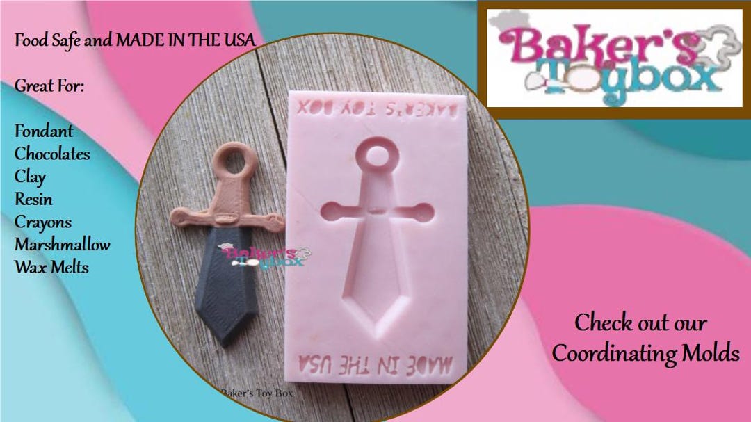Mini Sword Silicone Mold - Mini Sword Mold - Sword Mold - Food Safe ...