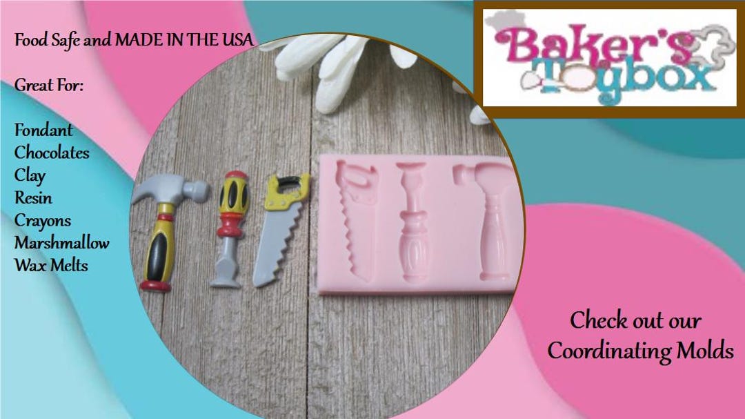 Tools Mold - Hammer Mold - Saw Mold - Screwdriver Mold - Silicone Molds ...