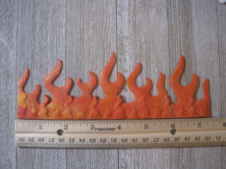 Long Flame Silicone Mold - Raised Flame Mold - Flames - Flexible Mold ...