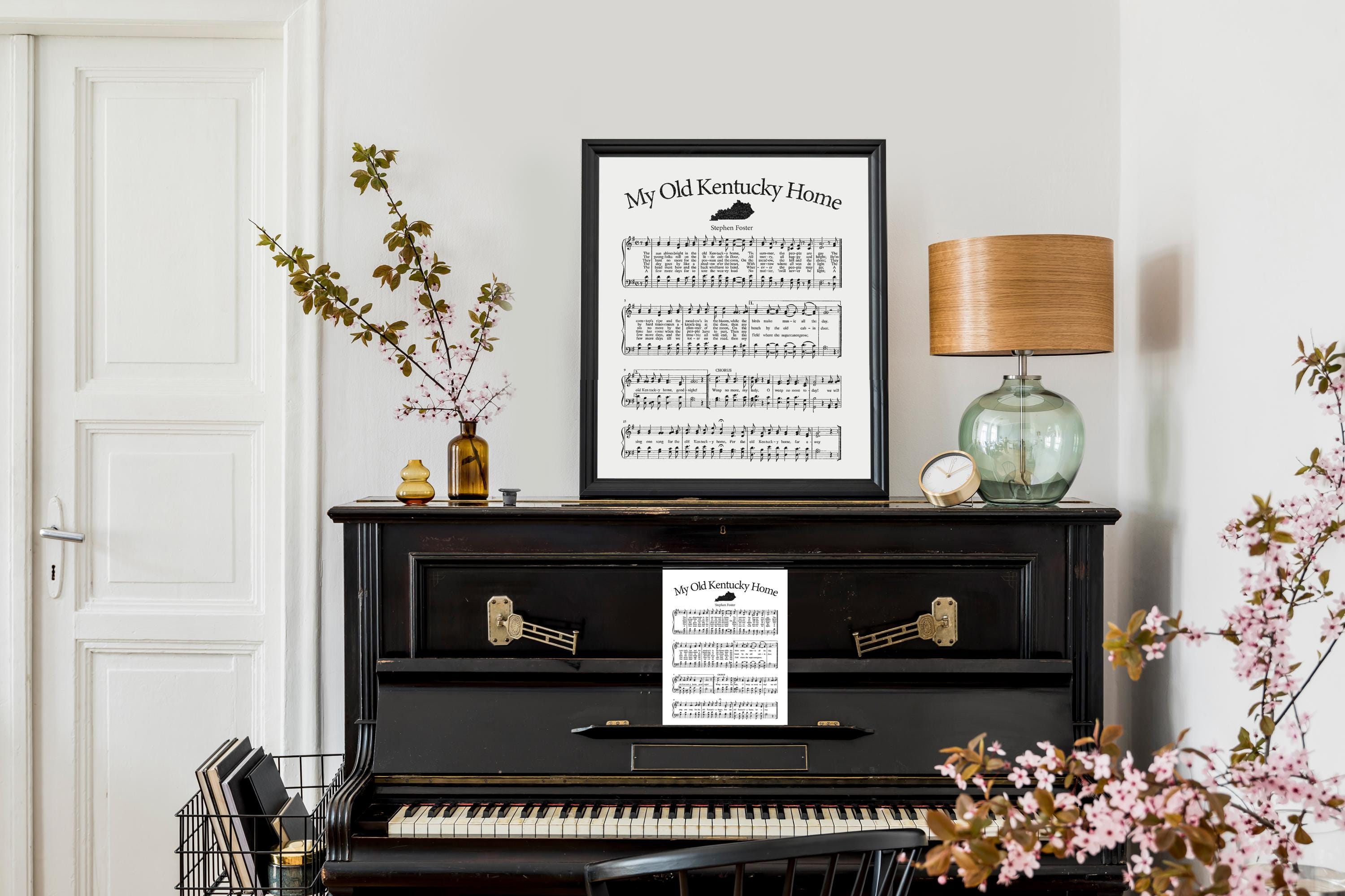 My Old Kentucky Home Music Sheet Printable Kentucky Derby Vintage ...