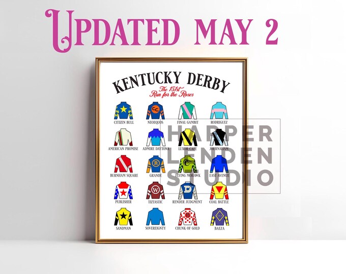 UPDATED 05/02 2025 Kentucky Derby 151 Leaderboard Horse Contenders ...