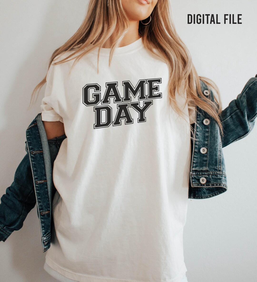 Varsity Game Day SVG PNG Vector File | Sublimation | Black | Shirt Art ...