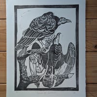 BEHOLD! - Unframed - Original Linocut Print. Signed Limited Edition ...