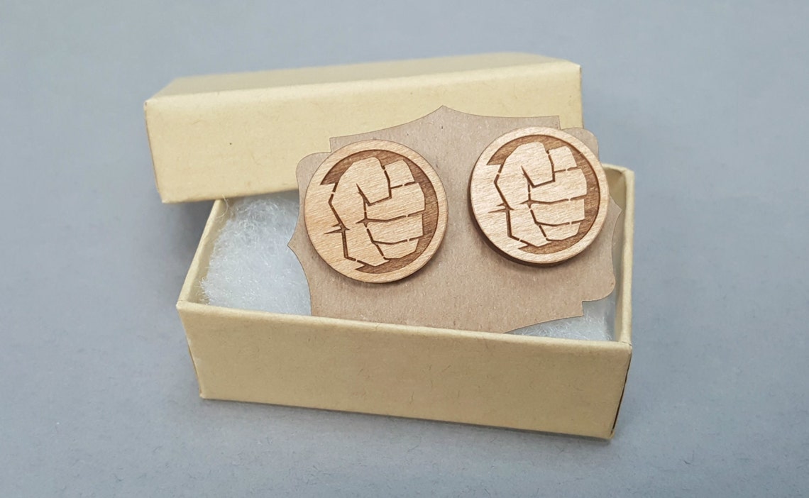 Marvel the Incredible Hulk Cuff Links Laser Engraved on - Etsy