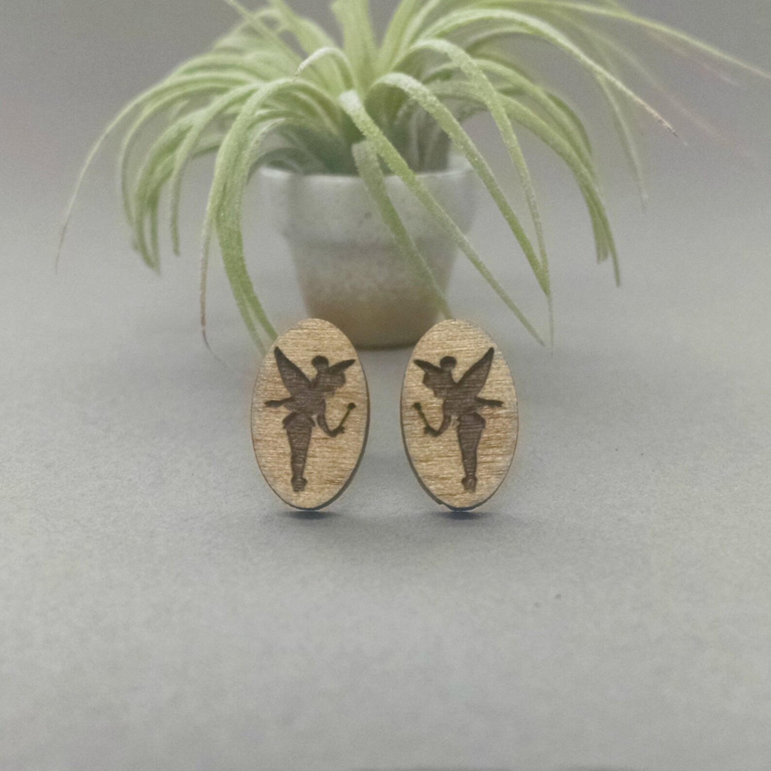 Disney Tinker Bell Earrings Laser Engraved Wood Earrings - Etsy