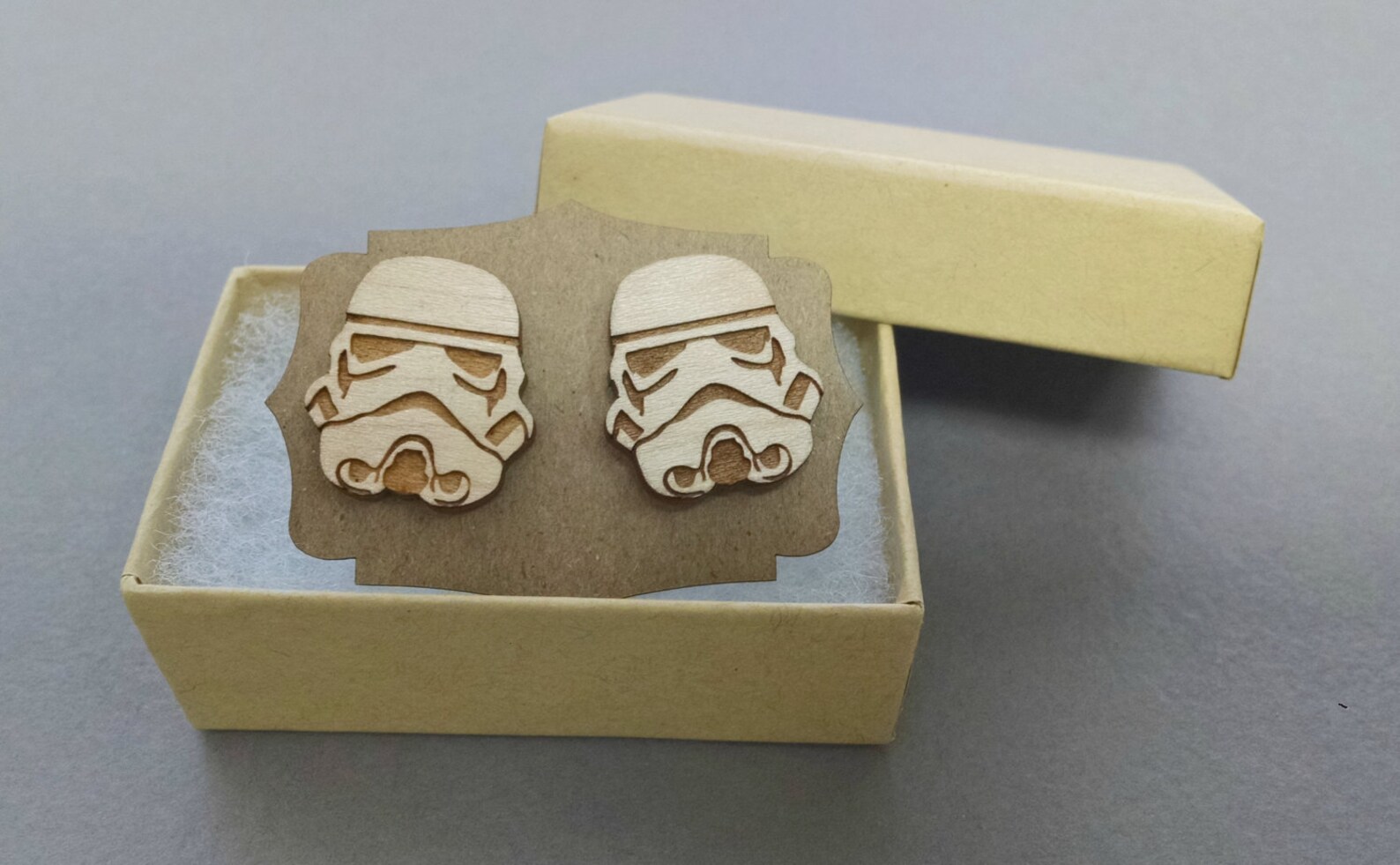 Star Wars Stormtrooper Cuff Links - Laser Engraved on Maple Wood ...