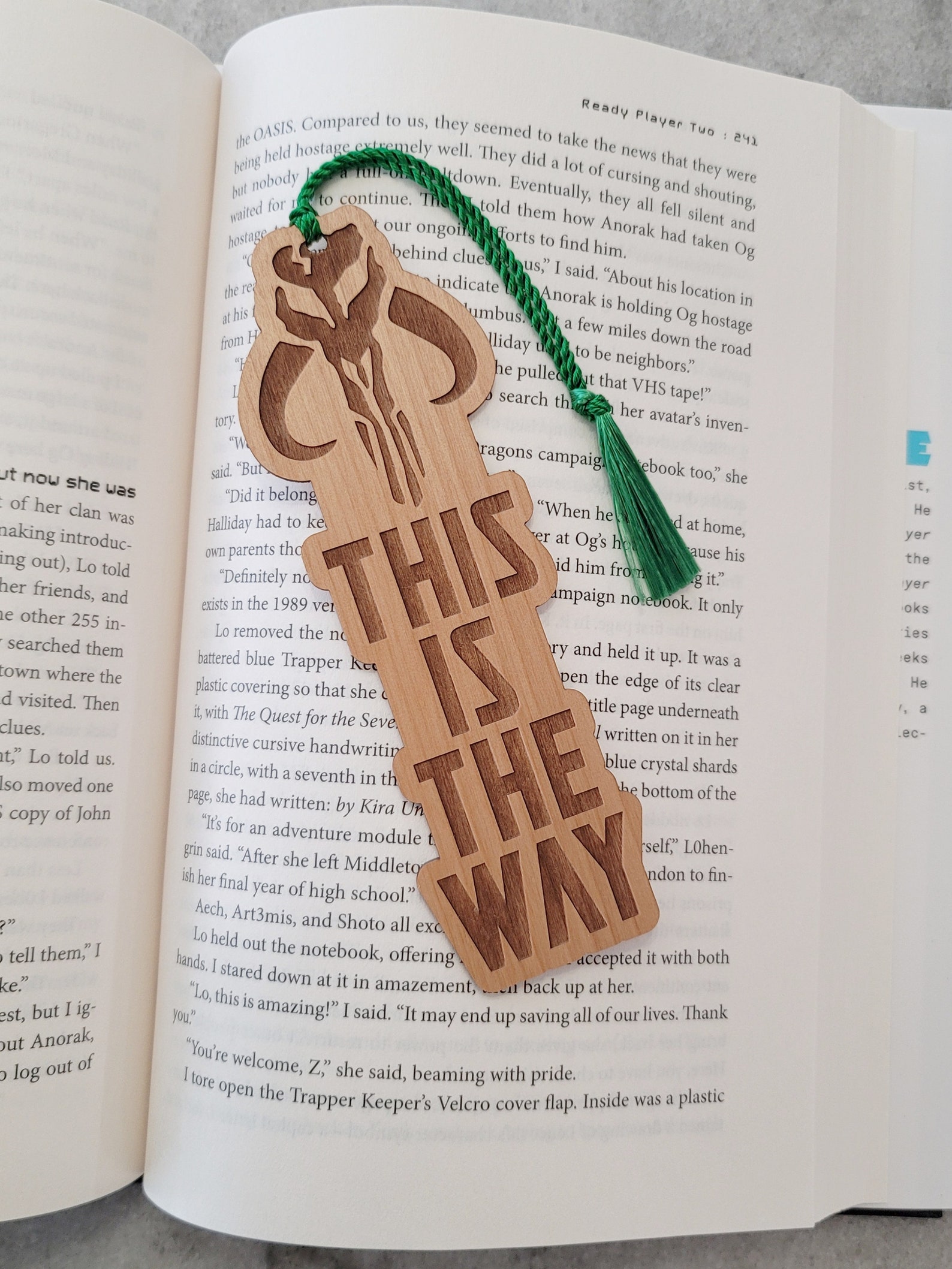 Star Wars Mandalorian This is the Way Bookmark With Tassel - Laser ...