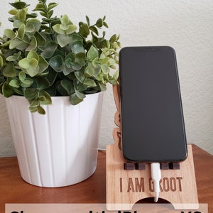 Groot Phone Stand - Smart Phone Docking Station - Works for All Phones ...