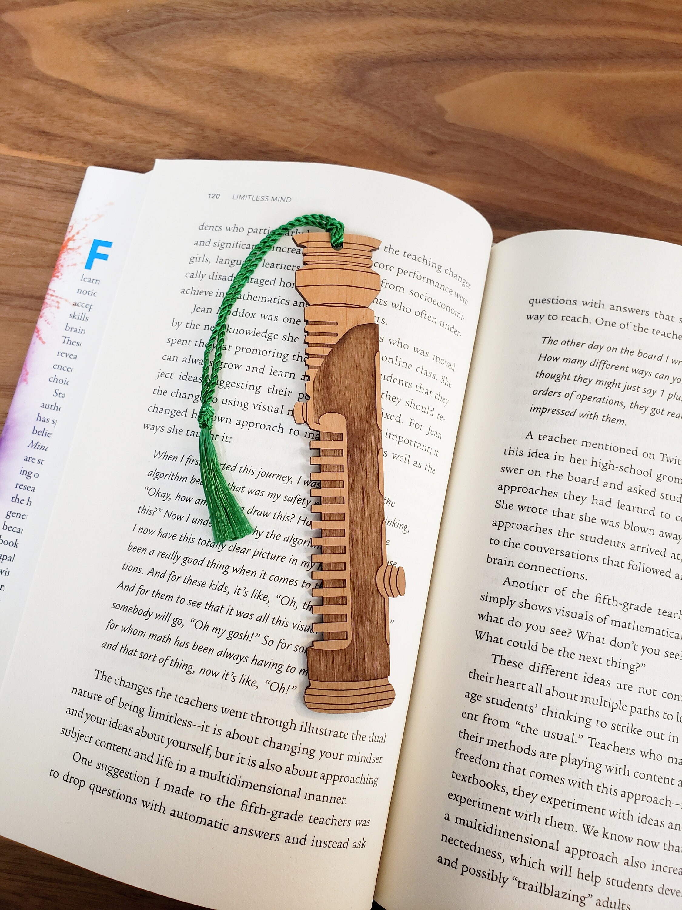 Star Wars Qui Gon Jinn Lightsaber Bookmark With Tassel Laser - Etsy