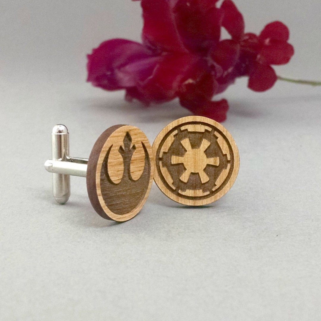 Star Wars Rebel Alliance and Galactic Empire Cuff Links - Laser ...