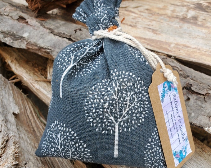 Genuine Balsam Fir Sachets Handmade Fresh Evergreen Scent Long Lasting ...