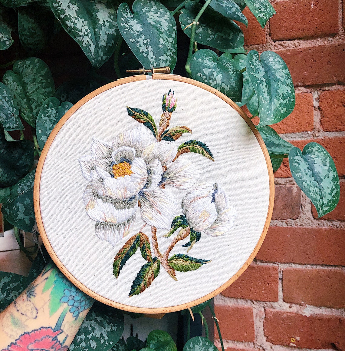 Magnolia Embroidery Tutorial Intermediate - Etsy