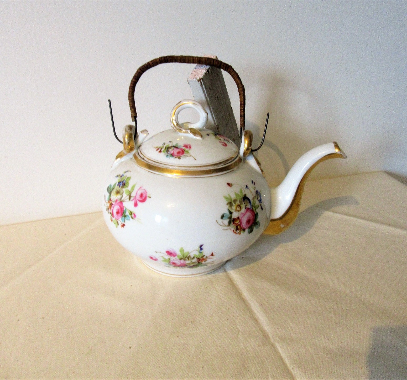 Antique "vieux Paris" French Porcelain Teapot Circa 1840 - Etsy