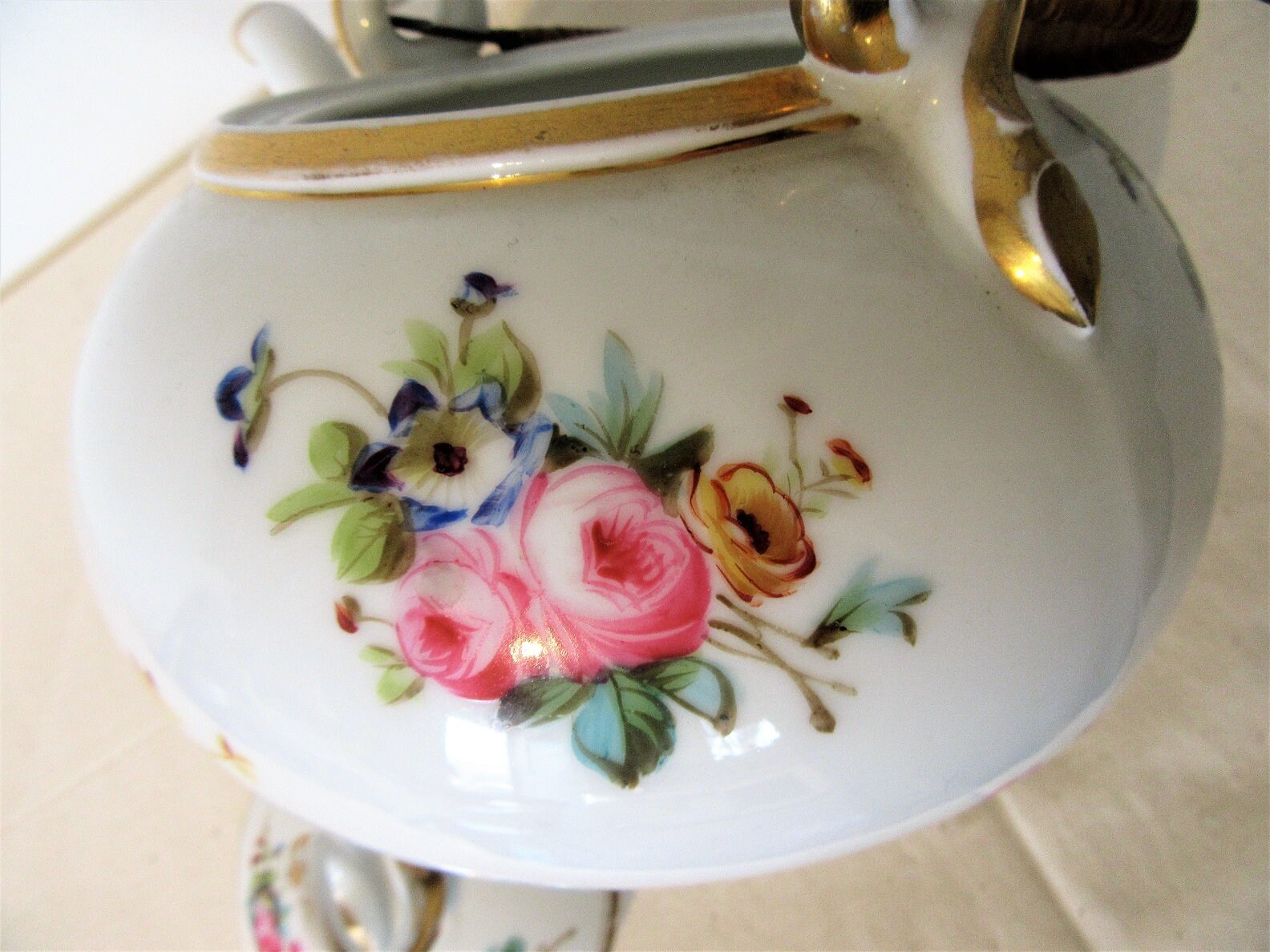 Antique "vieux Paris" French Porcelain Teapot Circa 1840 - Etsy