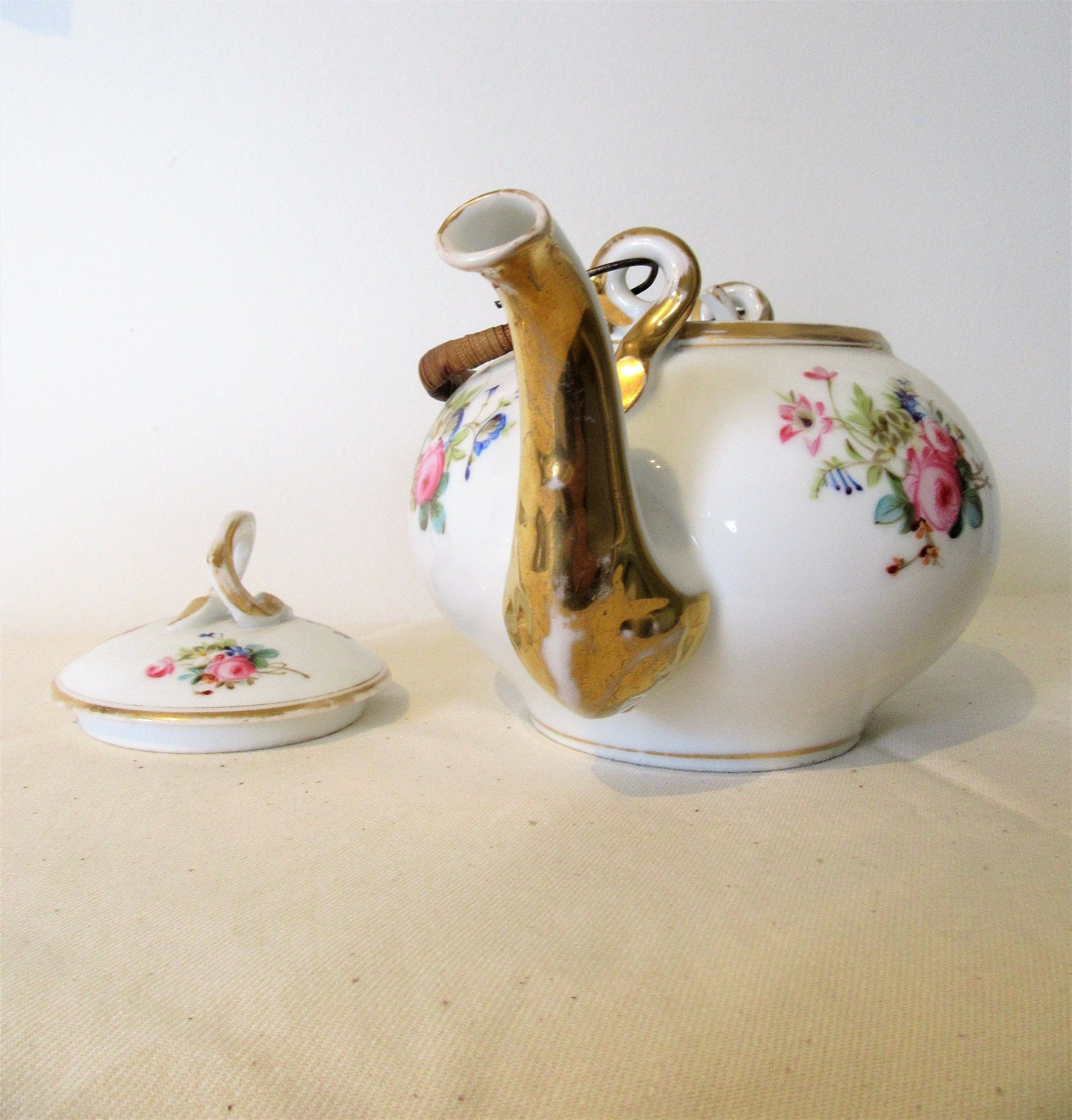 Antique "vieux Paris" French Porcelain Teapot Circa 1840 - Etsy