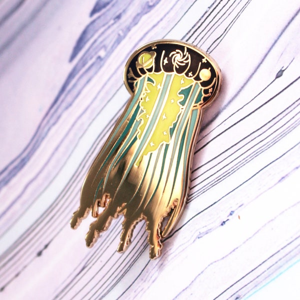 Jellyfish Enamel Pin - Etsy