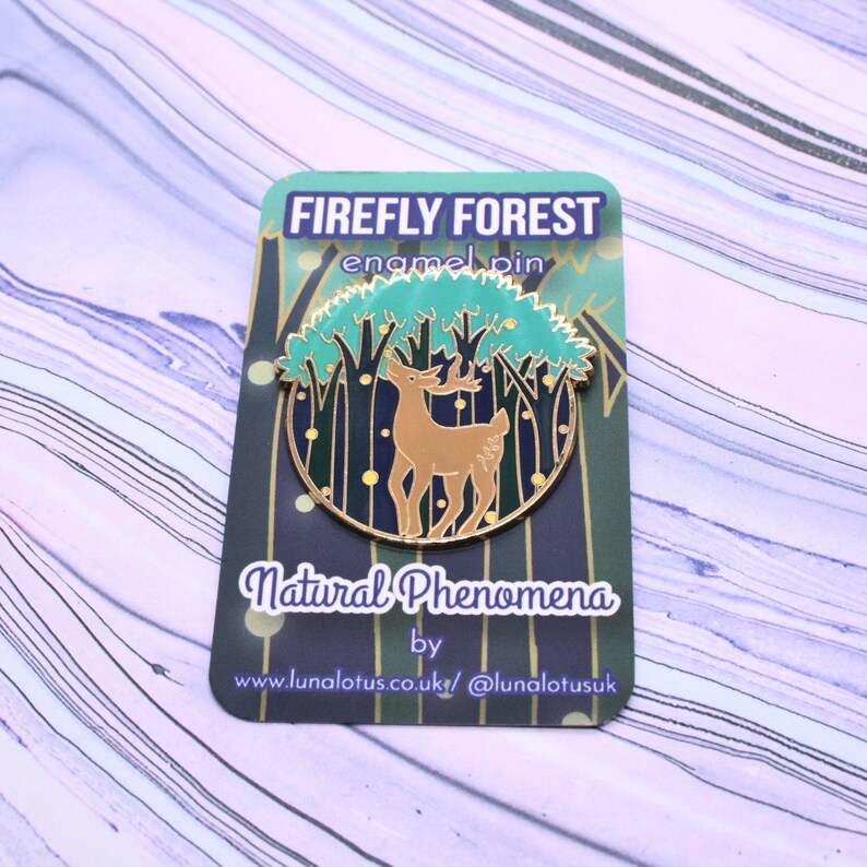 Firefly Forest Hard Enamel Pin Glow in the Dark Enamel Pin - Etsy UK