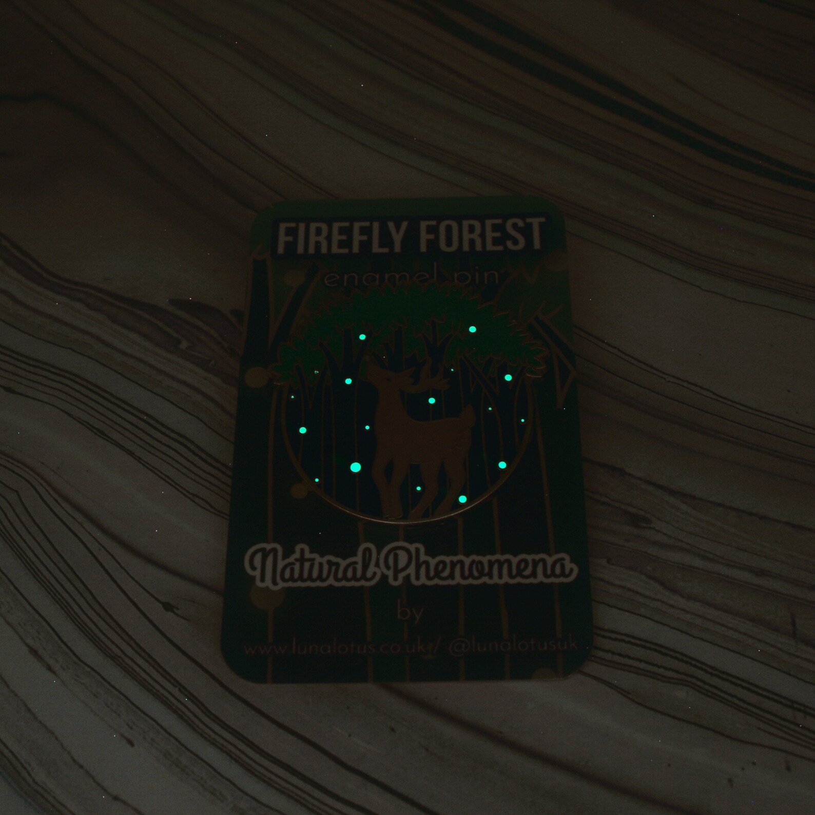 Firefly Forest Hard Enamel Pin Glow in the Dark Enamel Pin - Etsy UK