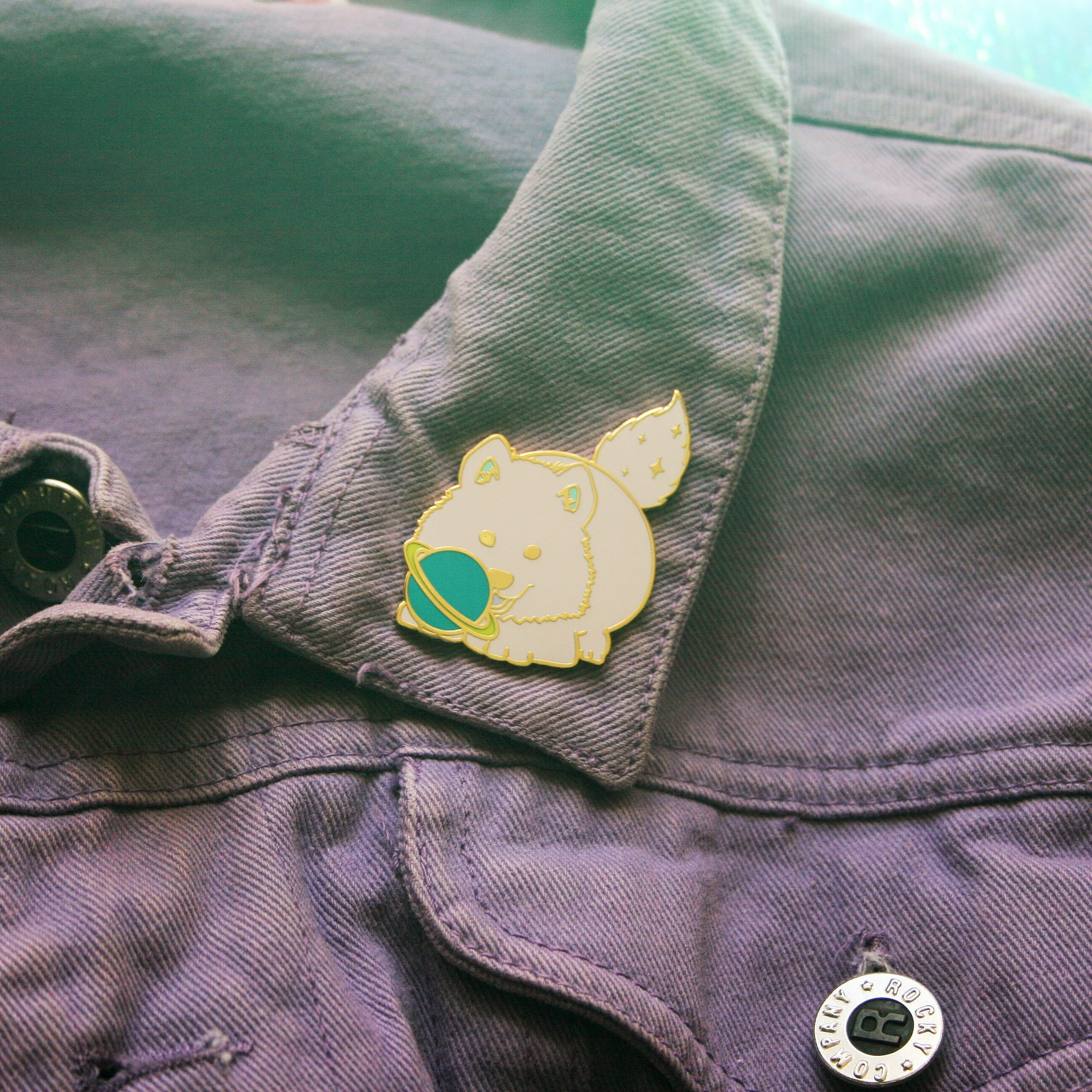 Space Dog Hard Enamel Pin - Etsy