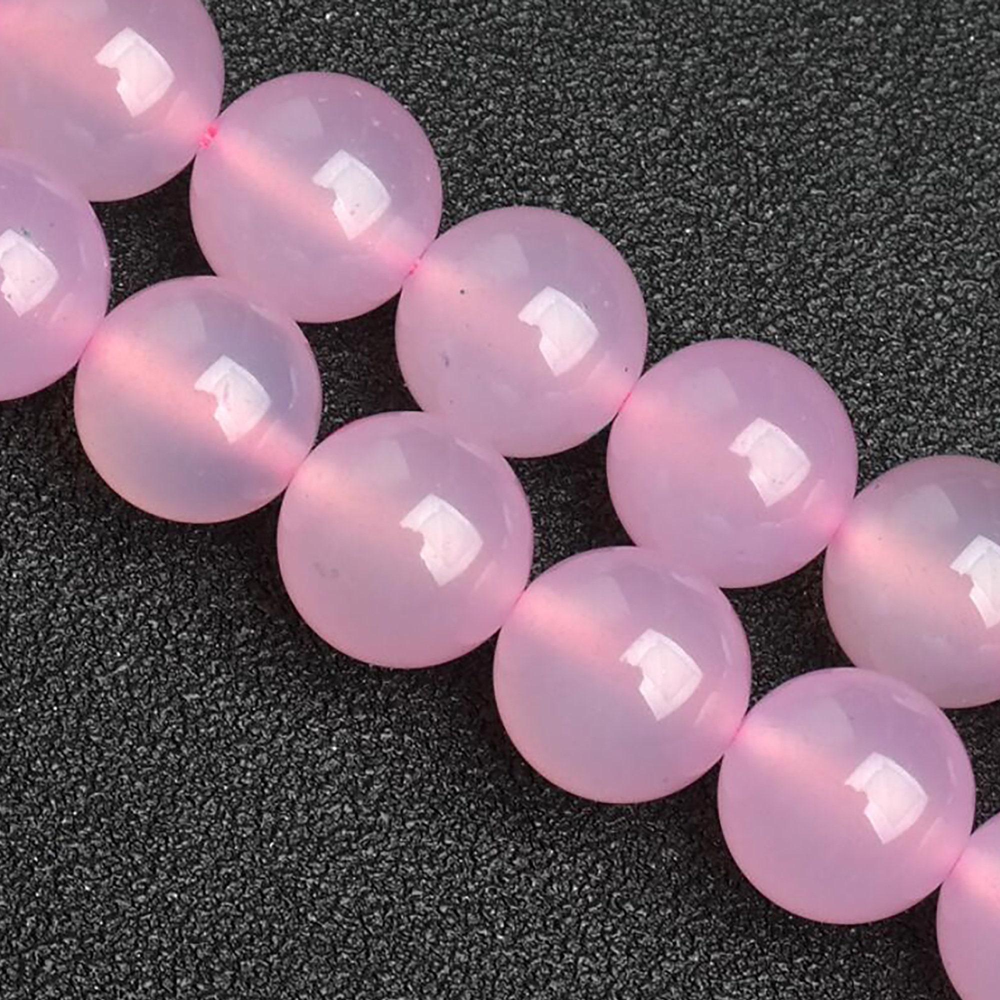 6-10mm Natural Genuine Pink Agate Beads AAAAA Grade Smooth - Etsy