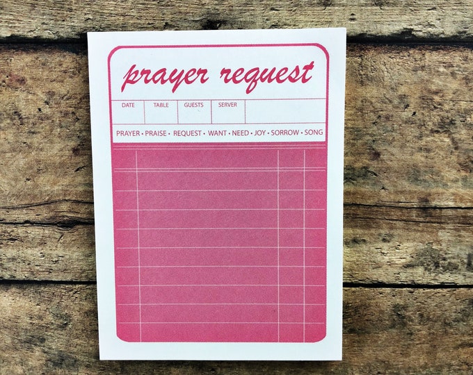Pink Prayer Request Sticky Notes - Etsy