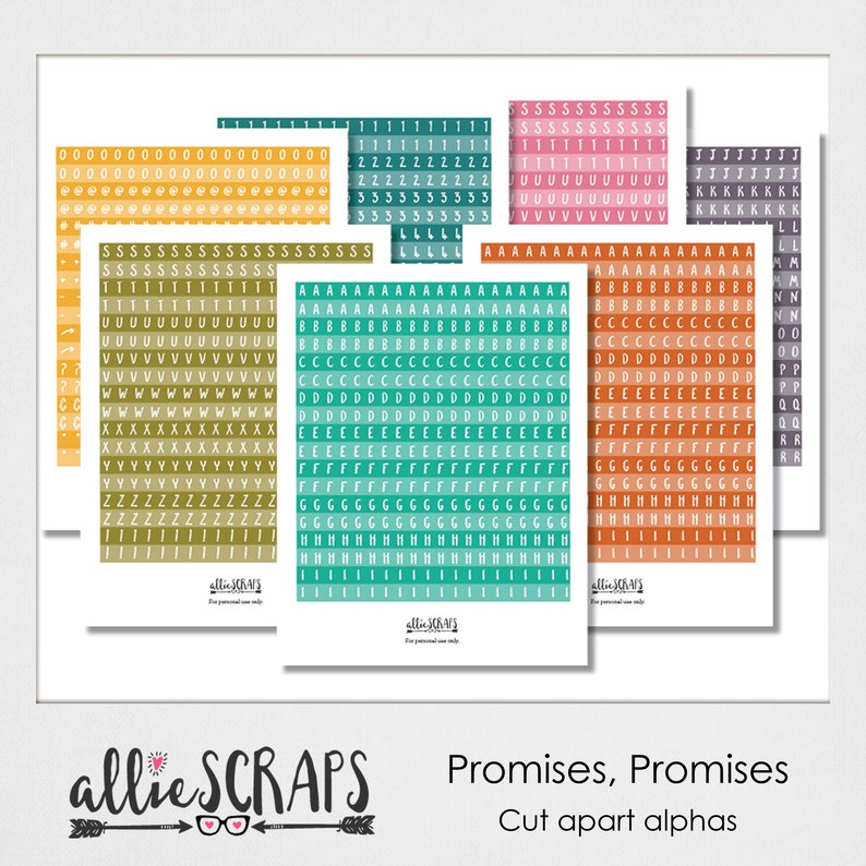 Promises | Cut Apart Alphas - Etsy