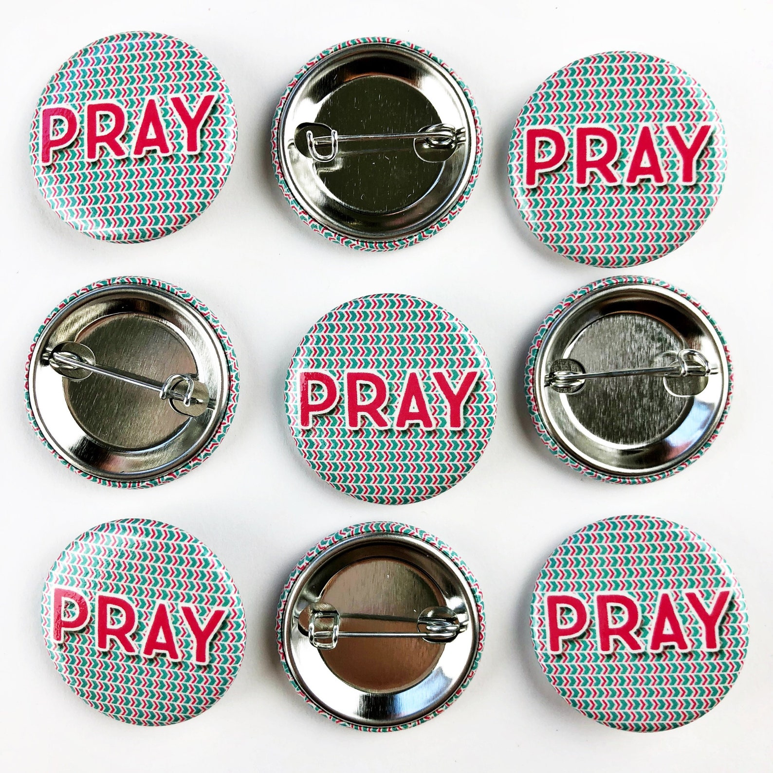 Pray Metal Pin - Etsy