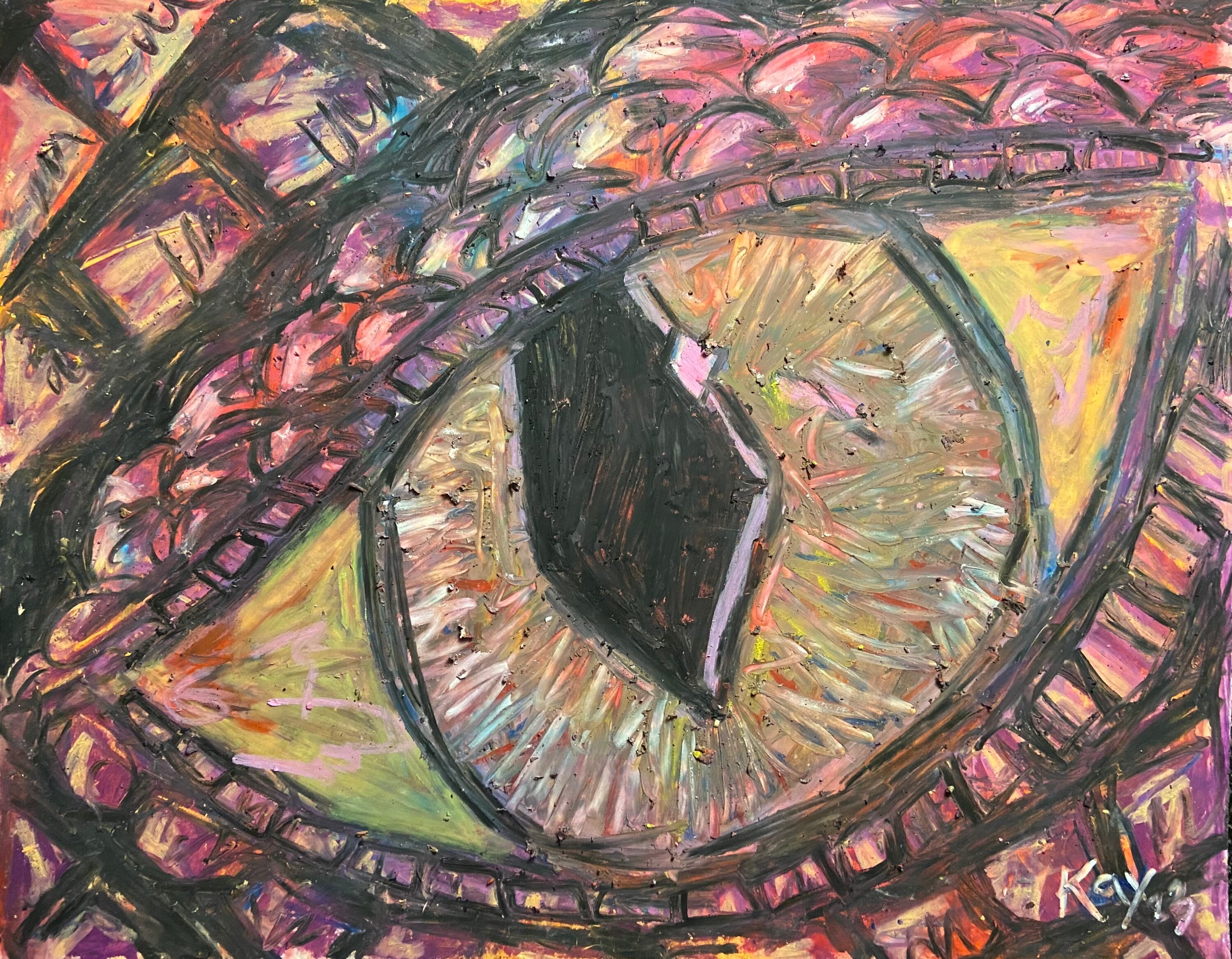 Oil Pastel Drawings Of Eye