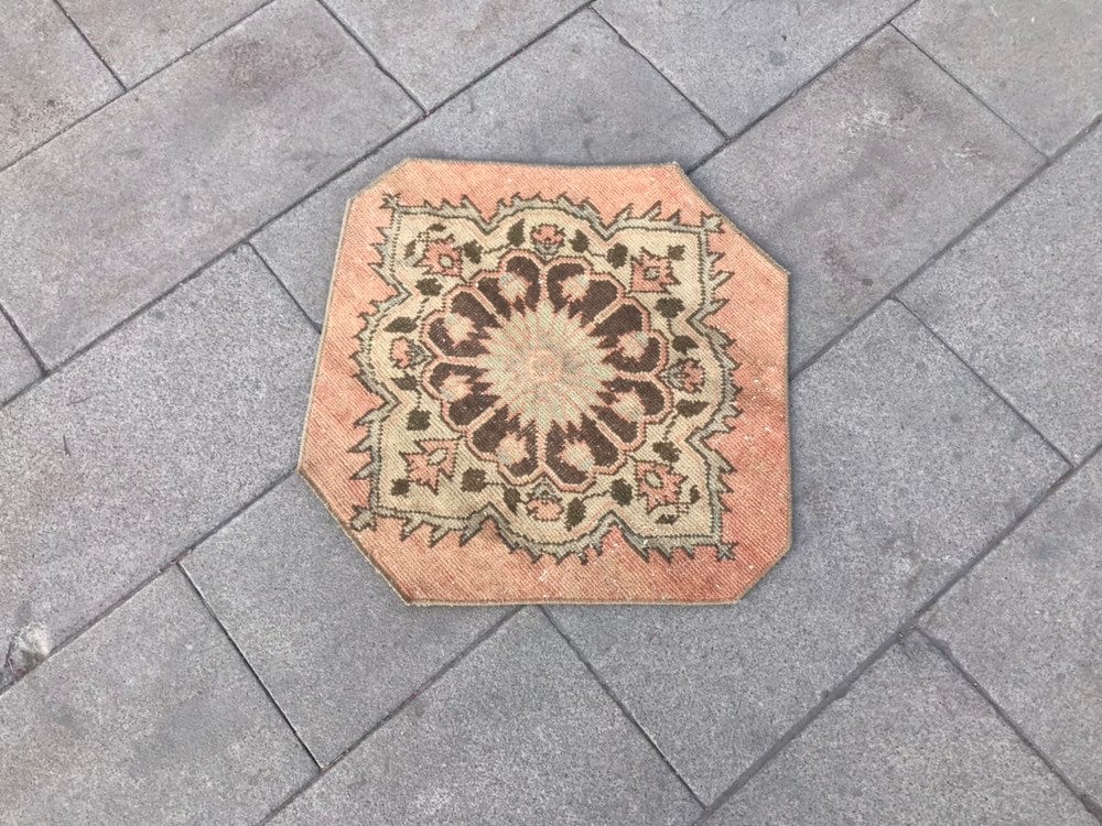 Octagon Small RugOushak Octagon Rug Door Mat RugMat Octagon | Etsy