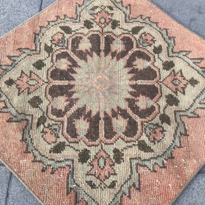 Octagon Small Rug,oushak Octagon Rug, Door Mat Rug,mat Octagon Rug ...