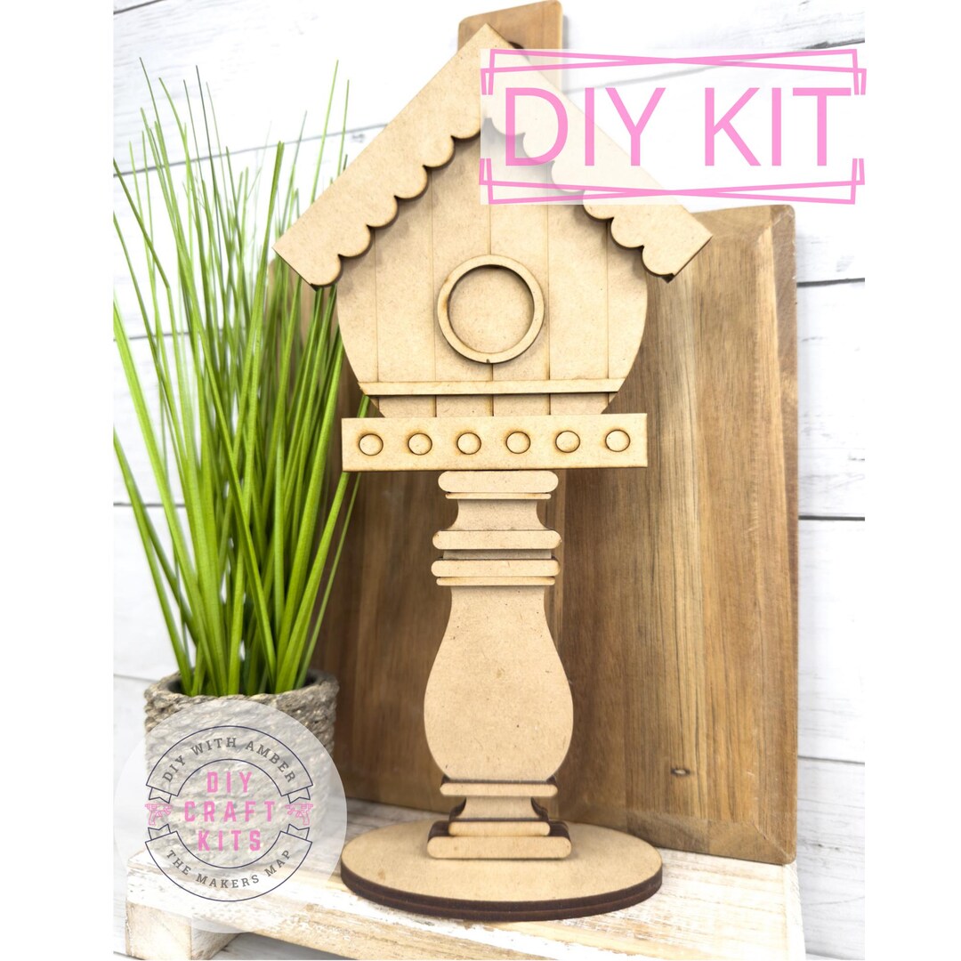 Bird House Insert for Interchangeable Spindle Base | Farmhouse Summer ...