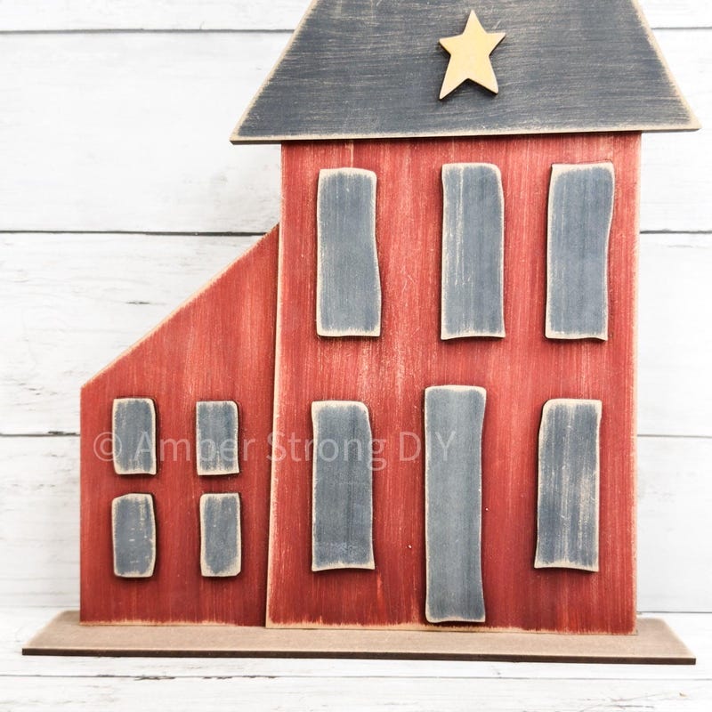 Primitive Saltbox - Etsy