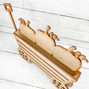 3D Pumpkin Wagon DIY Craft Kit | Wood Wagon | Wooden Fall Decor | Fall ...