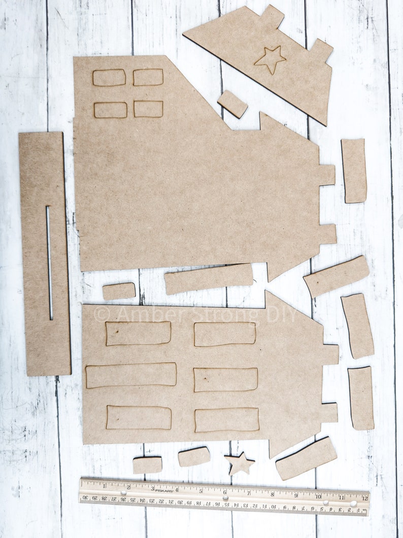 Saltbox House Side Story Shelf Sitter DIY Kit | Primitive Saltbox ...