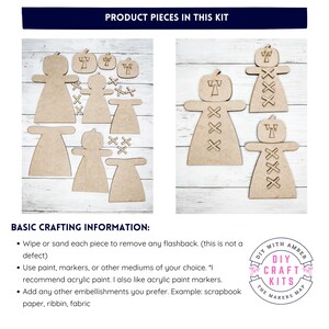 Scarecrows Set of 3 DIY Craft Kit | Thanksgiving Decor | Autumn Fall ...